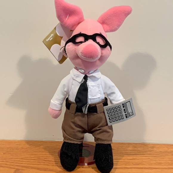 Disney | Toys | Disney Nerd Piglet 8 Mini Bean Bag | Poshmark